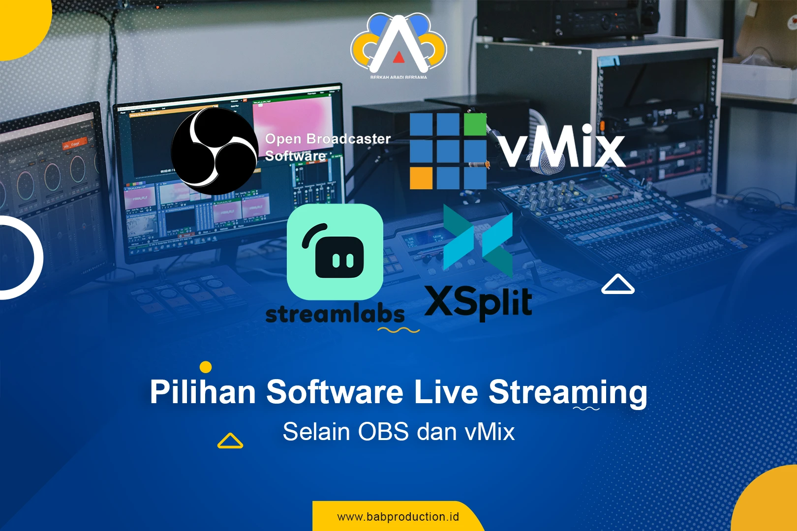 10 Pilihan Software Live Streaming Selain OBS dan vMix